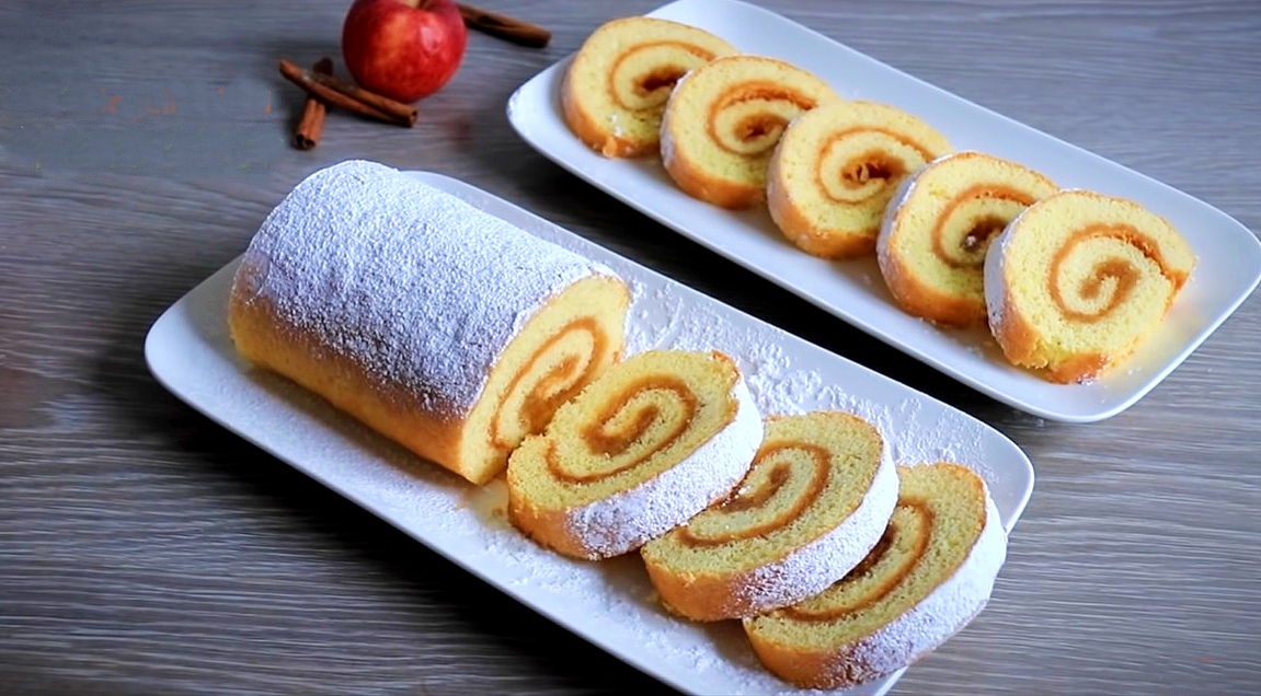 Elmalı Rulo Kek Tarifi – Evdeki Pastane